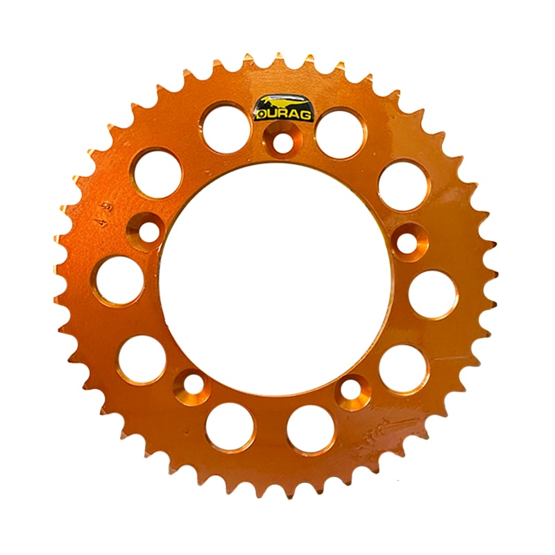 Coroa de Alumínio Ktm 60 Sx 97/99 - 65 Sx 00/22 Durag Laranja