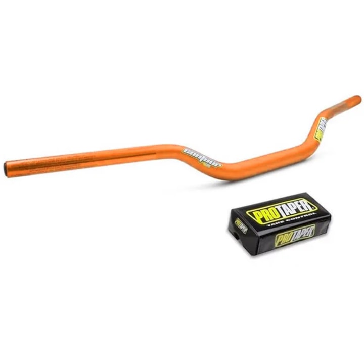 Guidão Protaper Fatbar 28mm Contour Carmichael Baixo Laranja