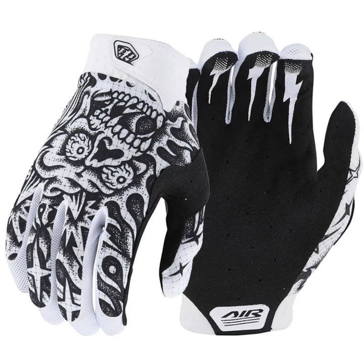 Luva Troy Lee Designs Air Demon White Branco Preto