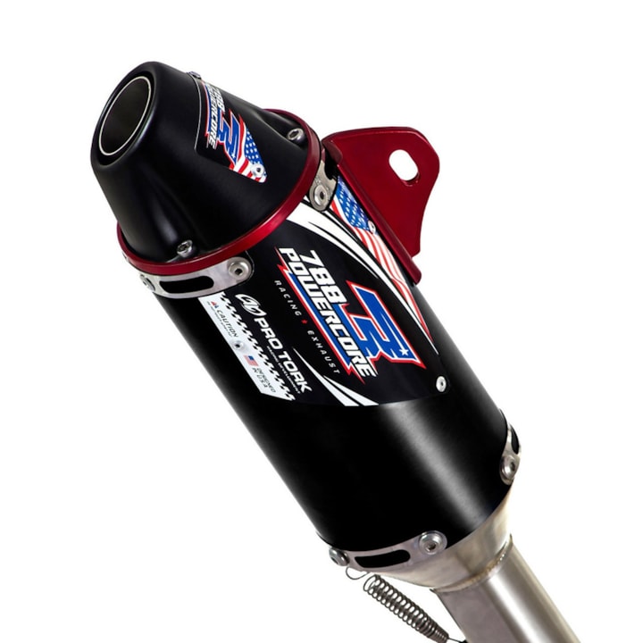 Ponteira e Curva de Escape Tornado Protork Powercore 3 Steel Preto